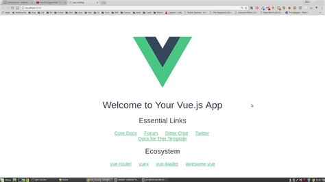 1 Project Initialization Vuejs 2x Routing Youtube