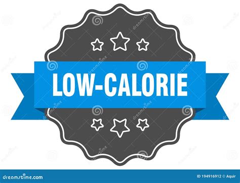 Low Calorie Label Or Sticker Vector Image 265729963