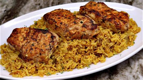 Yellow Rice And Pork Chops In The Oven At Seth Struth Blog