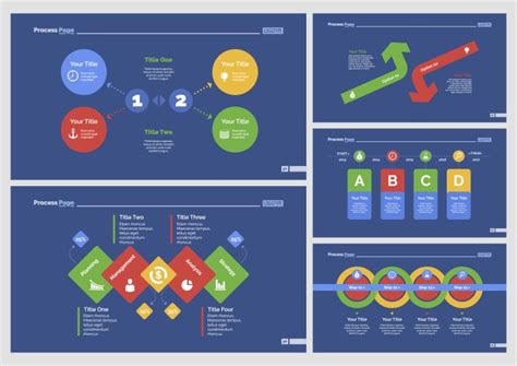 Five Options Strategy Slide Template Royalty Free Vector
