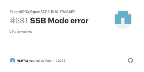Ssb Mode Error · Issue 681 · Expertsdr3expertsdr3 Bug Tracker · Github