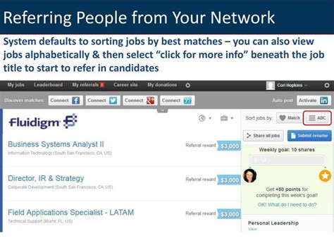 Fluidigm Employee Referral System Tutorial Pptx