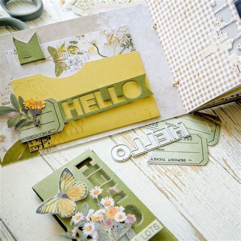 how to see through features mini album project idea