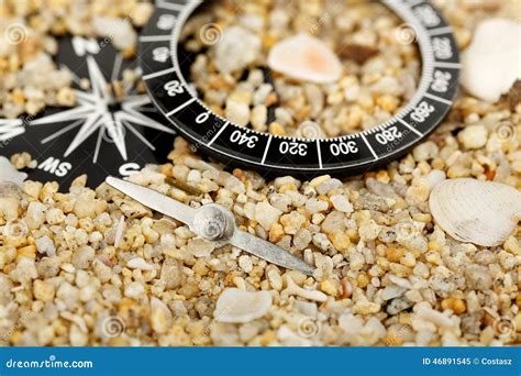 Broken Compass Stock Image Image Of Position Buried 46891545