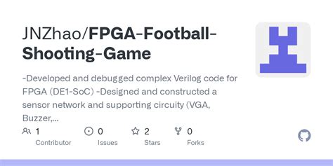 Github Jnzhao Fpga Football Shooting Game Developed And Debugged Complex Verilog Code For