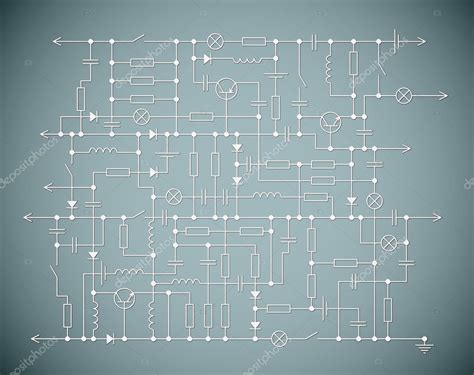 The Electric Scheme Stock Vector Image By ©elymas 10554865