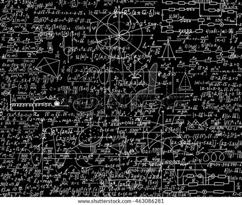 Mathematical Vector Seamless Pattern Mathematical Figures Stock Vector Royalty Free