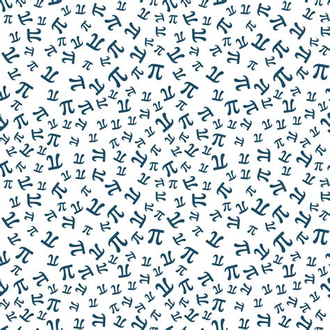 Mathematics Concept Pattern With Blue Greek Pi Symbol Vector Math