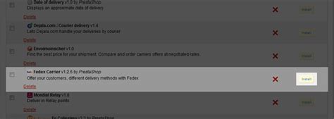 Installing And Configuring The Fedex Carrier Module In Prestashop Web