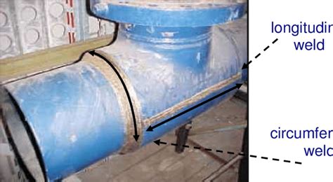 Photograph Of The Split Tee Showing The Two Different Welds