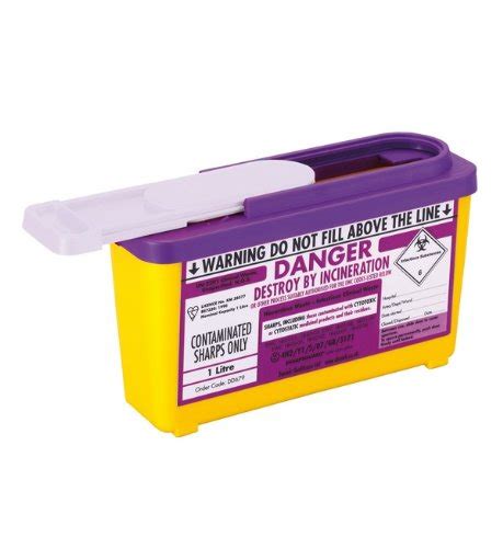 Sharps Guard Colour Coded Sharps Bin Litre Purple Nakosite