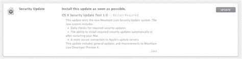 OS X Security Update Test MacQuébec