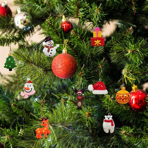 30pcs Mini Christmas Ornaments For Mini Tree Decorations