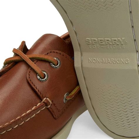 Sperry Mens Topsider Authentic Original 2 Eye In Tan Sperry Topsider