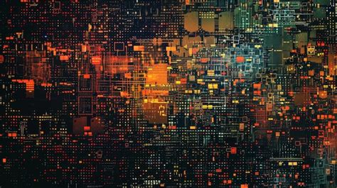 Premium Photo Circuitlike Patterns And Binary Code Depict Artificial Intelligence