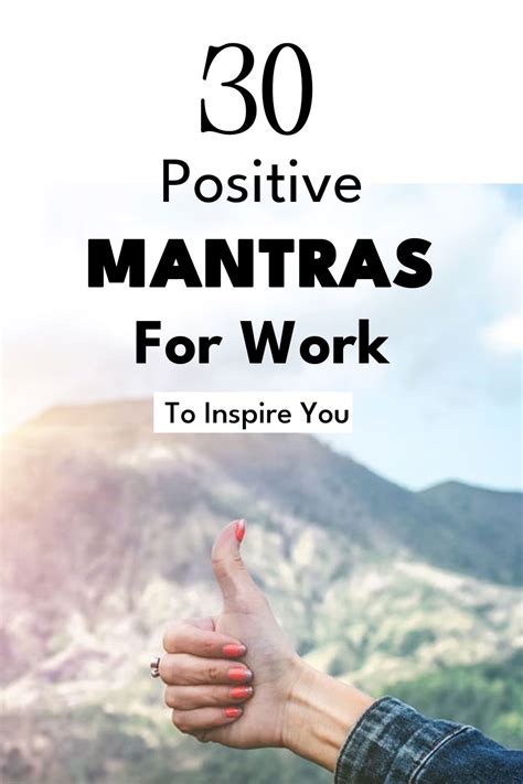 Positive Mantras For Work To Inspire You Increase Productivity