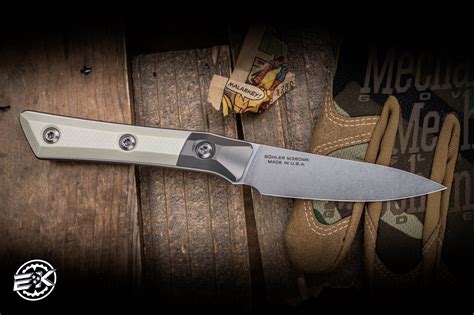 Microtech Paring Fixed Blade Knife Ivory G10 35 M390 Stonewash 3500b 10iv