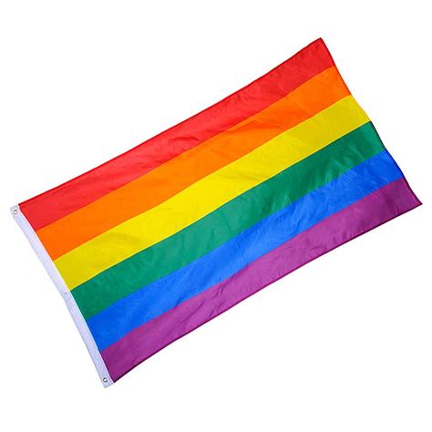Polyester Rainbow Flag Large Lgbt Pride Flag Outdo Vicedeal