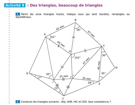 Triangles Activité N°8