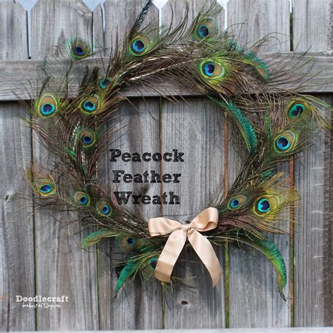 Peacock Feather Wreath