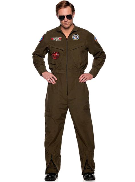 Licensed Top Gun Mens Flight Suit Costume
