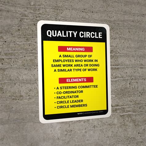 Quality Circle Portrait Wall Sign