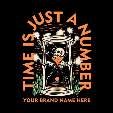 The Skull Head In The Hourglass With Joshua Tree 22693708 Vector Art At Vecteezy