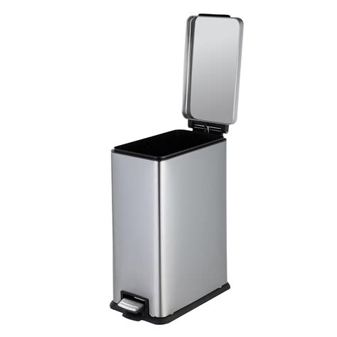 Real Simple Stainless Steel Slim Trash Can 45l At Home