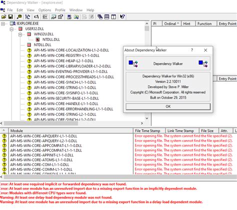 Update Dependency Walker For Windows 710 · Issue 77 · Microsoft