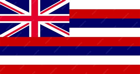 Premium Vector Hawaii American State Flag In Vector