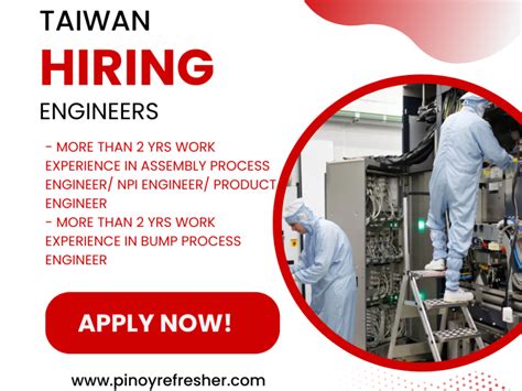 Taiwan Hiring Engineer Under Js Contractor Inc Pinoy Refresher 2016