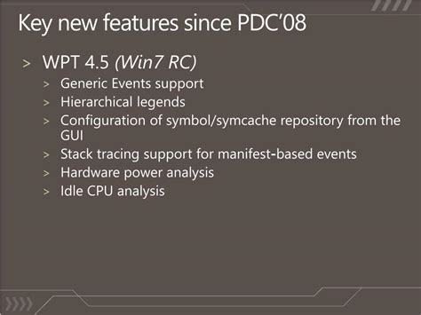 Ppt Performance Analysis Using Windows Performance Toolkit Powerpoint