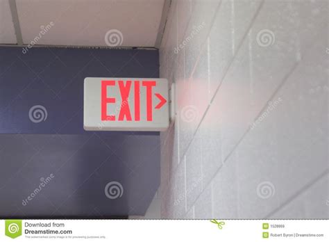 Exit Sign In Building