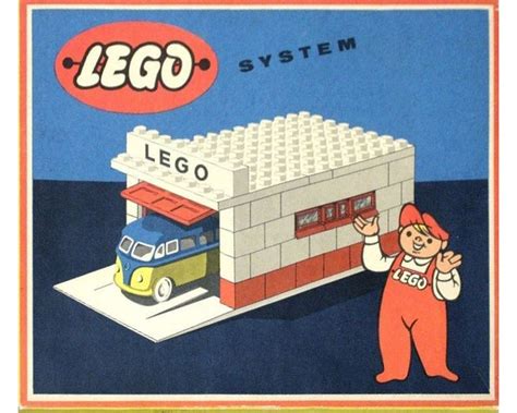 Lego Set 236 2 Garage And Van 1957 System Town Plan Rebrickable