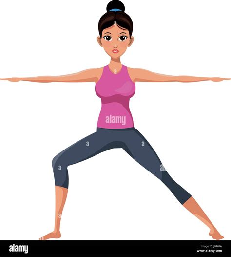 Girl And Yoga Design Stock Vector Image And Art Alamy