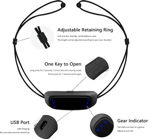 Electric Anti Snoring Device Variable Speed Stop Snoring Machine For Better Sleep Vibration