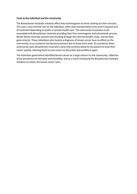 Health Priorities In Australia Assignment Personal Development