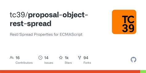 Github Tc39proposal Object Rest Spread Restspread Properties For