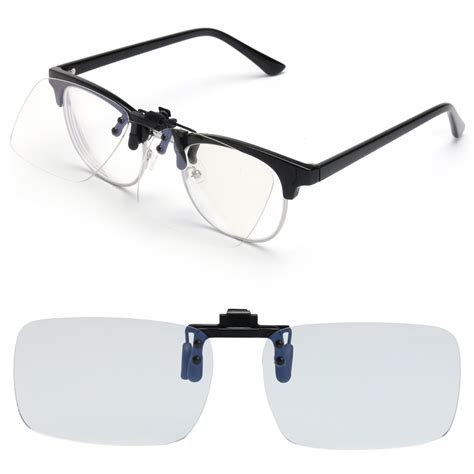 Anti Blue Ray Clip On Clip Lens For Computer Phone Game Tv Glasses Eyeglasses