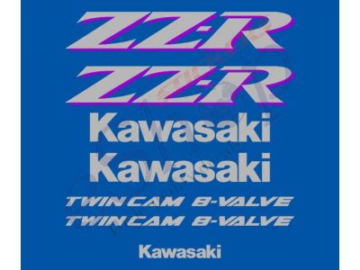 Kawasaki Zzr 250 Model 1995 Set Eshop Stickers