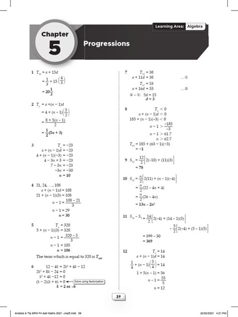 Analysis Spm F4 Add Maths C5 Pdf Area Elementary Geometry