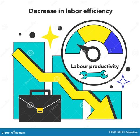 Efficiency Decrease Graphic Icon Monochrome Style Design From Diagram