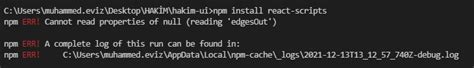 Nodejs When I Try To Npm Install Or Npm Install I See Cannot Read
