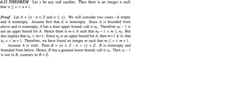 Real Analysis Help Understanding Theorem Proof Mathematics Stack