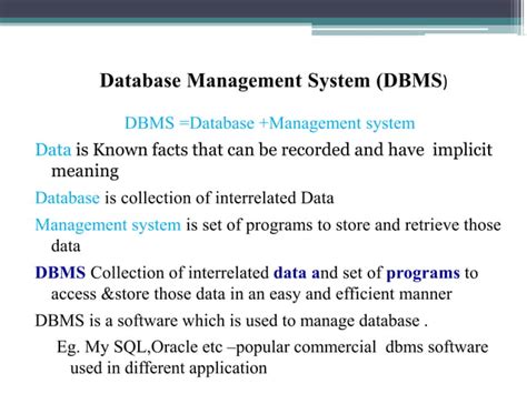 Cst204 Dbmsmodule1 Ppt 1pptx Databases Computer Software And