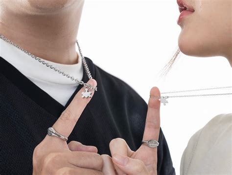 G Nightday 🧩💘เติมเต็มอีกส่วนหนึ่งของกันและกัน 👩‍ ️‍👨 สร้อยคู่ ตัว Hot ขายดี 🎁สร้อยคอจิ๊กซอ