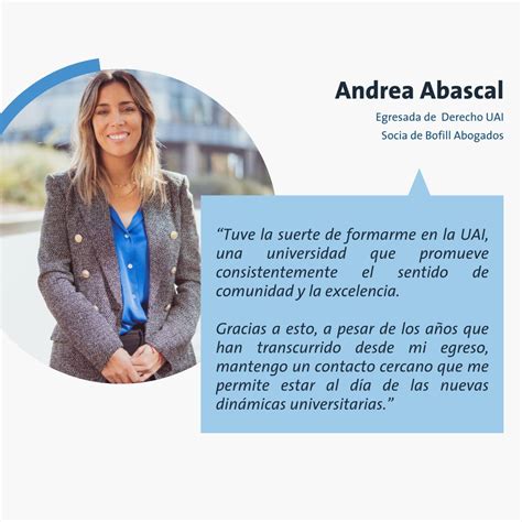 Alumni Uai ¡conoce La Destacada Trayectoria De Andrea
