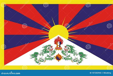 Tibet Flag Vector Stock Illustrations 392 Tibet Flag Vector Stock
