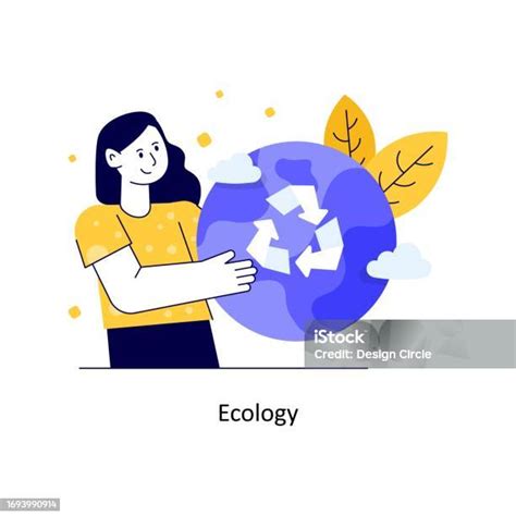 생태 플랫 스타일 디자인 벡터 일러스트 레이 션입니다 스톡 일러스트레이션 0명에 대한 스톡 벡터 아트 및 기타 이미지 0명 그릇 꽃 식물 Istock