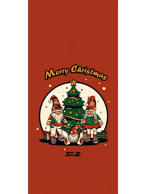 原创插画｜圣诞壁纸｜圣诞侏儒之家